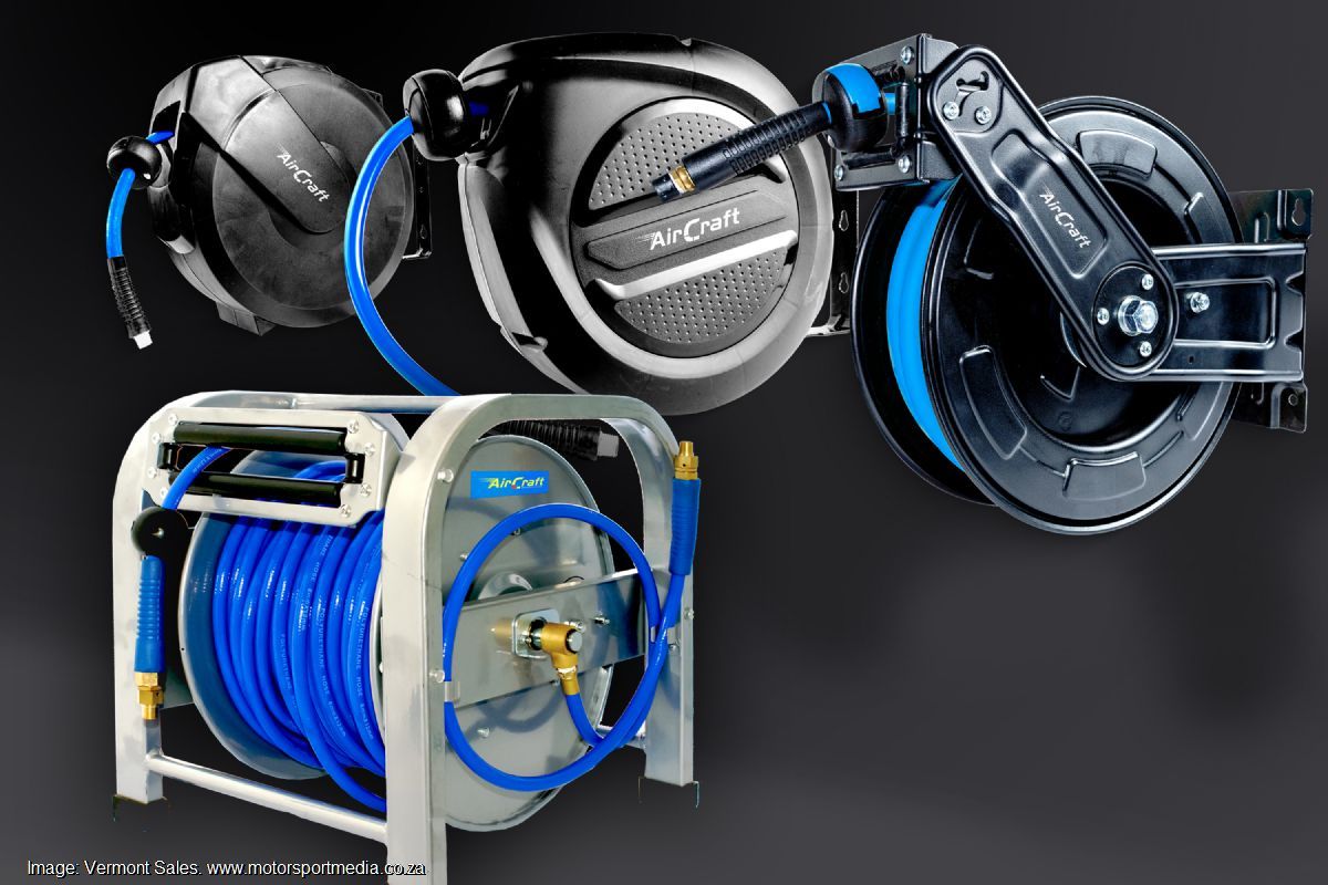 motorsource.co.za | AirCraft Auto Retractor Reels keep your Air Hoses ...